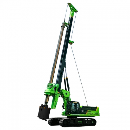 Rotary drilling rig with CAT chassis