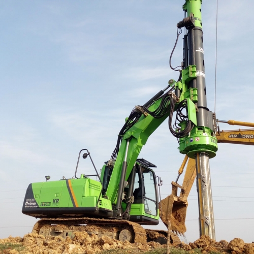Excavator mounted modular drilling rig, Modular Rotary Excavator Drill ...